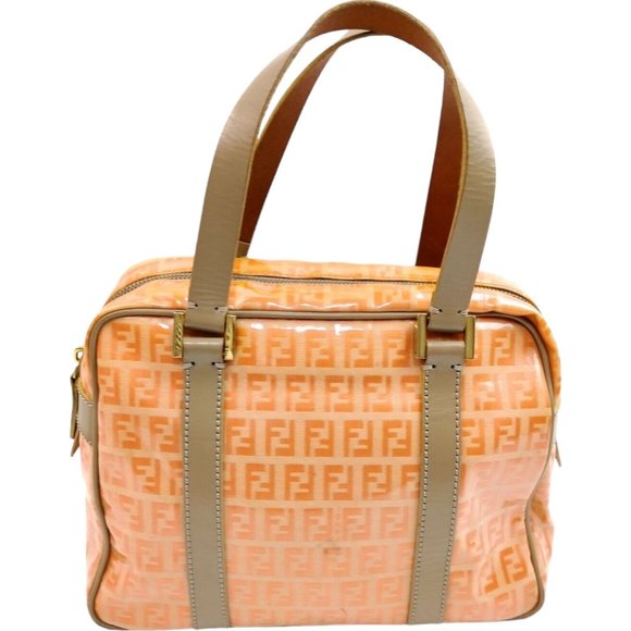 Fendi | Bags | Fendi Hand Bag Orange Enamel | Poshmark